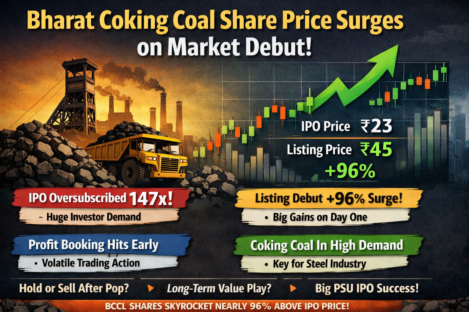 Bharat Coking Coal Share Price Makes Spectacular Debut — What’s Driving ...