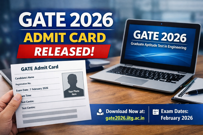 GATE 2026 Admit Card Released: Download Hall Ticket, Exam Dates ...