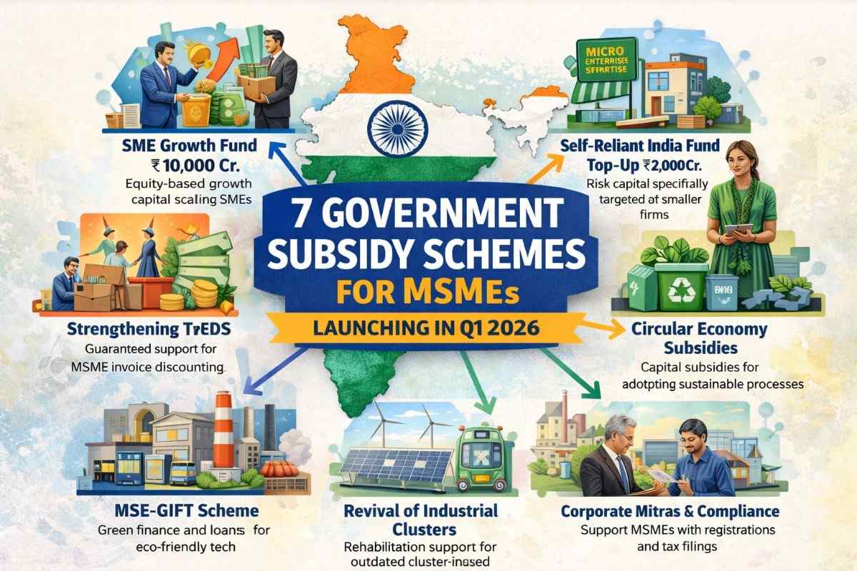 7 Government Subsidy Schemes for MSMEs Launching in Q1 2026
